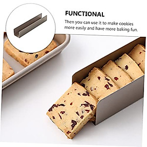 HONMEET 1pc Cookie Organizer Cupcake Cake Making Tray Biscuit Making Mold French Bread Loaf Dessert Mould Kitchen Supply Matzo Crackers Loaf Bread Pan Carbon Steel Mold Kitchen Supplies