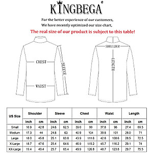 KINGBEGA Men's Regular Fit Basic Lightweight Long Sleeve Pullover Shirt Mock Turtleneck, Black 1, Large