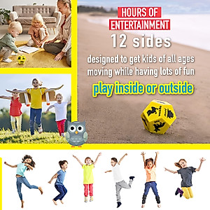 Covelico Animal Games Kids Dice Game, Gross Motor Toys for Toddlers 3-5, Kids Outdoor Toys & Outdoor Games for Kids, Pre School Games Recess Toys for Elementary Outside, Indoor Recess Activities