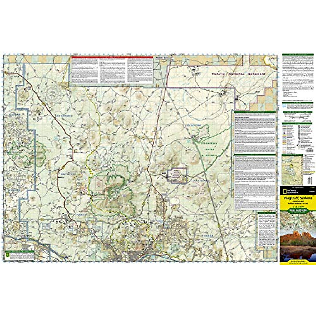 Flagstaff, Sedona Map [Coconino and Kaibab National Forests] (National Geographic Trails Illustrated Map, 856)
