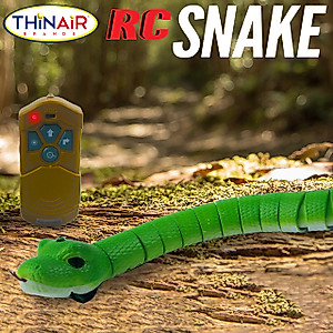 Nature Bound Remote Control Snake with Realistic Full Function Radio Control Crawling Action, Green