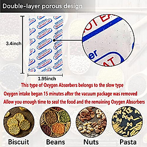 Plateau ELK 2000CC Oxygen Absorbers for Food storage, 20 PCS (20x PCS of 1) O2 Absorbers Food Grade for Mylar Bags, Canning, Preserved, Freeze Dryer, and Dehydrated Foods - Long Term Storage