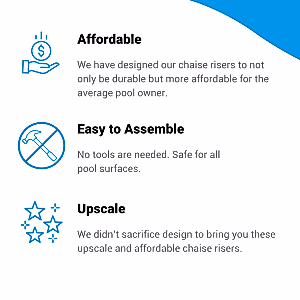 Aqua Outdoors in-Pool Chaise Riser (White)