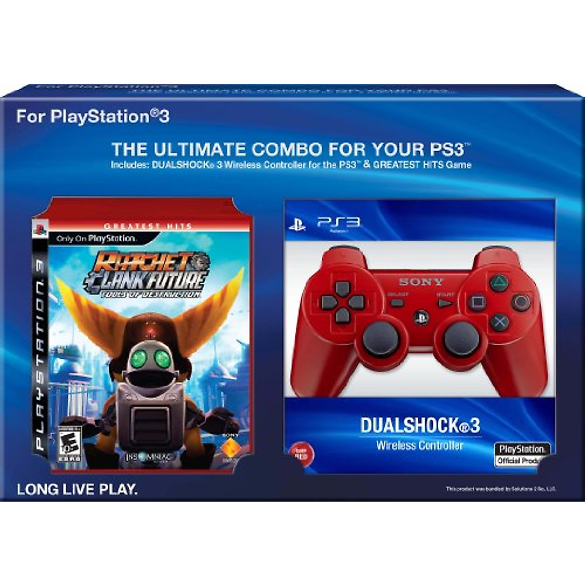 Ratchet & Clank Future: Tools of Destruction with DualShock 3 Bundle (Red) - Playstation 3