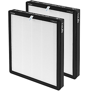 ToLife TZ-K2 Air Purifier Replacement Filter, 3-in-1 HEPA High-Efficiency Activated Carbon Filter, TZ-K2-A, 2 Pack