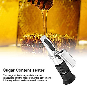 Honey Refractometer Uses Imported Prism Wide Range of Applications for Measuring Honey, Condensed Milk Lightweight to Carry