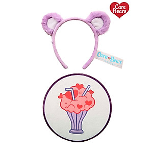 Care Bears Share Bear Ears & Patch Costume Kit for Adults with Headband & Iron-On Patch Accessory Set ST