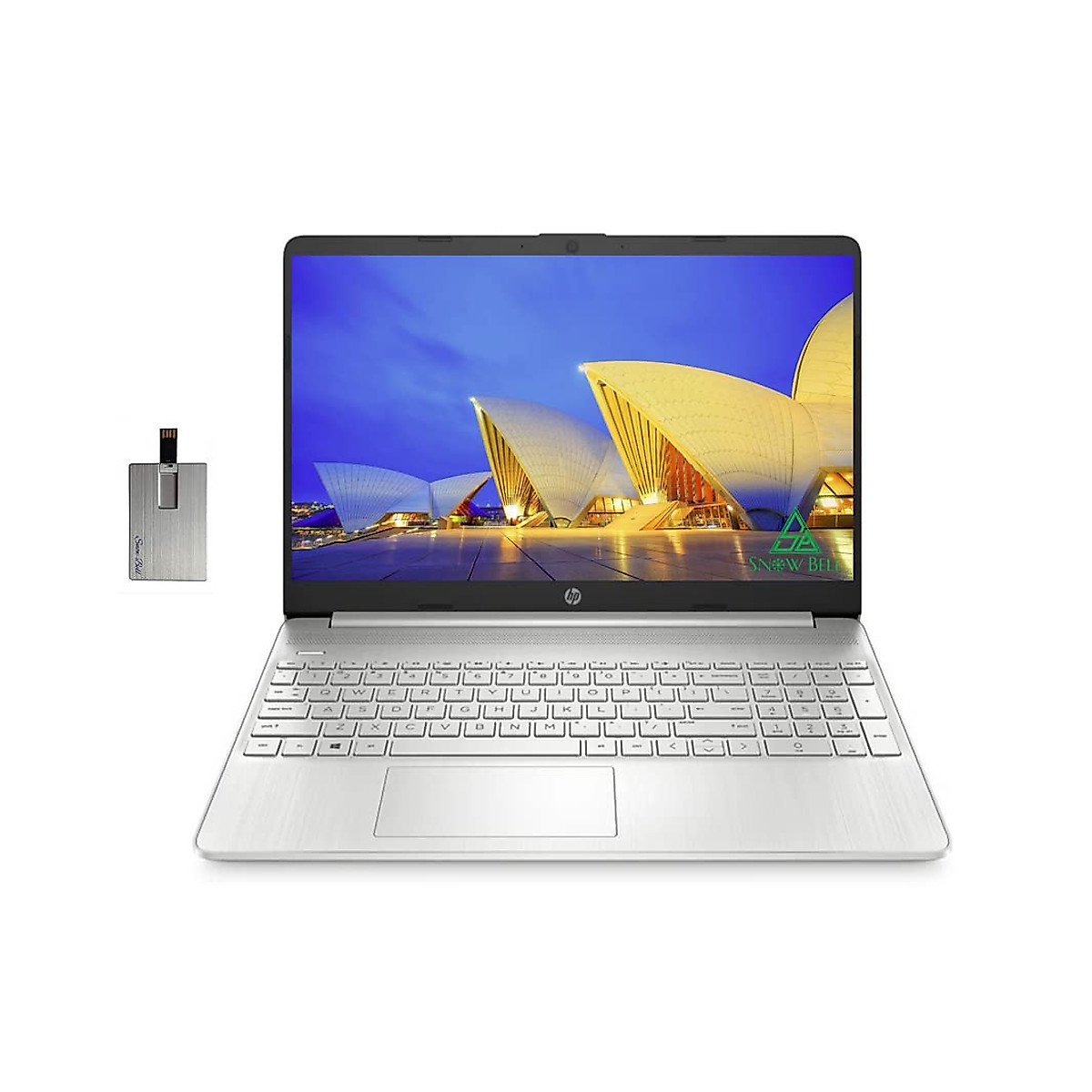 HP 2022 15.6" FHD IPS Touchscreen Laptop, Intel Core i7-1165G7, 32GB RAM, 1TB PCIe SSD, Iris Xe Graphics, 720p HD Camera, HD Audio with Stereo Speakers, Windows 10 Pro, Silver, 32GB USB Card