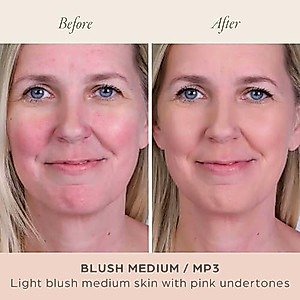 PUR Beauty 4-in-1 Pressed Mineral Makeup Powder Foundation with SPF 15 - Concealer & Finishing Compact Pressed Powder for Face - Buildable Medium to Full Coverage Foundation Powder (Blush Medium)