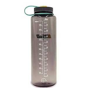 Nalgene Sustain Tritan BPA-Free Water Bottle Made with Material Derived from 50% Plastic Waste, 48 OZ, Wide Mouth, Aubergine