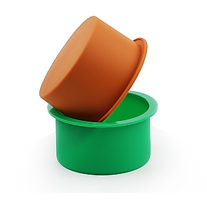 AILEHOPY 4 inch Mini Cake Pans-6Pack Round Cake Baking Pan Silicone Smash Cake Pans, Nonstick Cake Molds for Muffin,Cupcake and Mini Cake Mousse Dessert