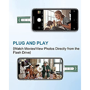 SCICNCE 1TB Photo Stick for iPhone Flash Drive, USB Memory Stick Thumb Drive External Storage Compatible with iPhone iPad Android Computer (Light Green)