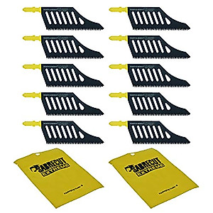 10 x SabreCut JSSC2074_10 T Shank HCS Wood Flush Cutting DT2074 Jigsaw Blades For Dewalt, Bosch and many others