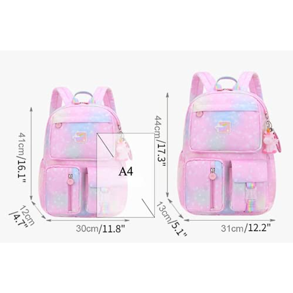 HUIHSVHA Cute Pink Backpack Large Capacity School Laptop Bag Bookbag, Casual Travel Daypack for Teens Girls Students