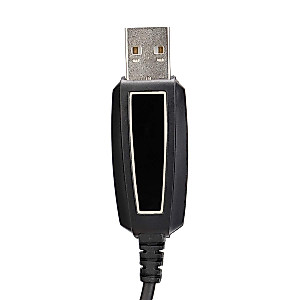 Retevis RT22P RT20 RB66 B3H Programming Cable, Compatible RT22P B3H B3S B3B RT20 RT65 RB19 RB19P RT45P RB66 Two Way Radio, Black Original USB Charging Cable,USB Programming Charging Cable(1 Pack)