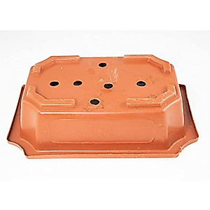 3 Pcs Used Rectangular Plastic Bonsai / Succulent Pots - 11.25"x 7.75"x 2.75"