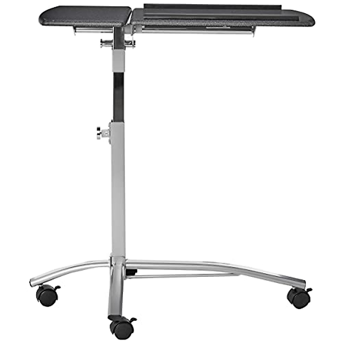 Tiffany & Co. Mayline 950ANT SOHO Mobile Laptop Caddy with Dual Worksurface, Height Adjustable, Anthracite Metallic Gray Frame