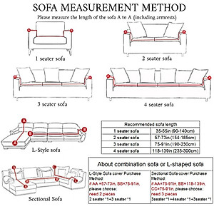 Dolphin Stretch Sofa Slipcovers, Blue Ocean 3D Printed Covers Sofa 1 2 3 4 Seater, Sofa Furniture Protector Cover with 2 Free 45 * 45cm Sofa Pillow Covers