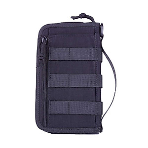 Passport Wallets Outdoor Travel Pouch Holster Handbag Credit Card Organizer (black)