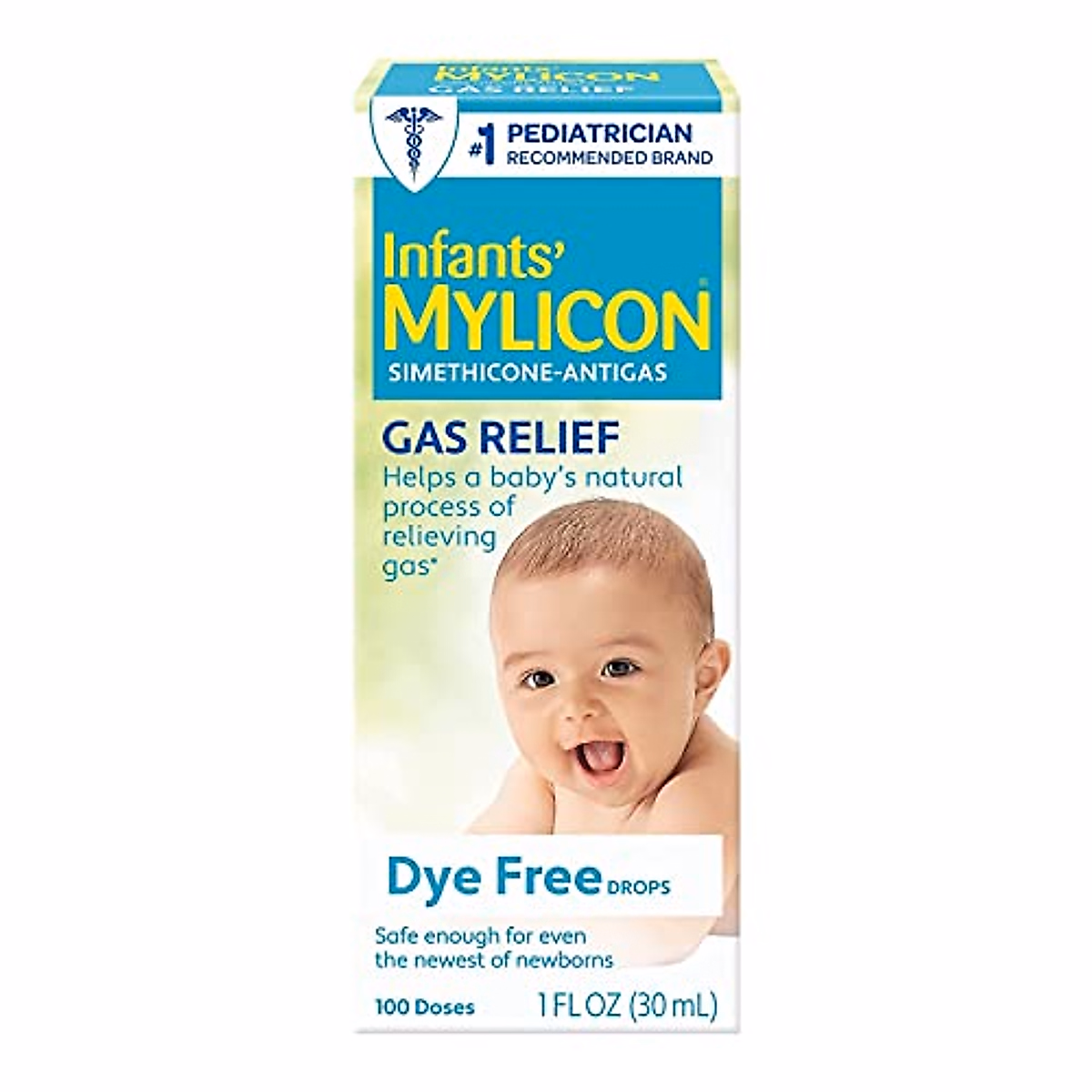 MYLICON Infants Gas Relief Drops for Infants and Babies, Dye Free Formula, 1 Fluid Ounce