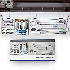 Tiga Tools Organizer Insert for Cricut Maker/Maker 3, Maker Cutting Blade Tray Tool Caddy, Blade Storage Drawer Insert
