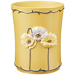 Popular Bath Poppy Fields, Waste Basket, Pastel Moss