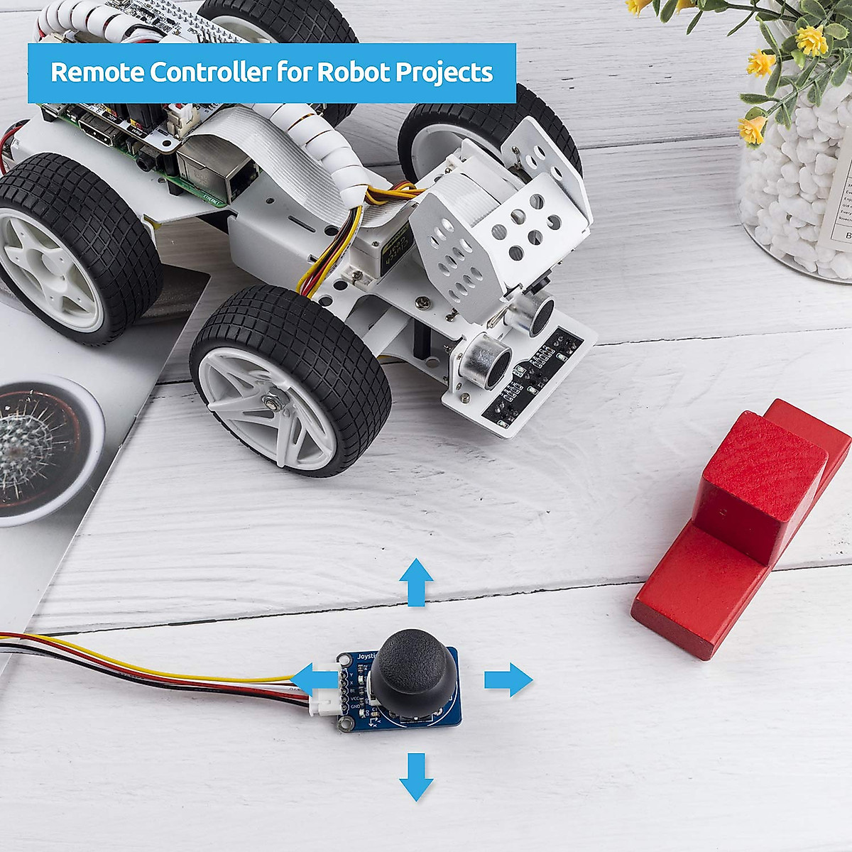 Joystick PS2 Module - SunFounder DC 5V Joystick Breakout Module Game Controller Compatible with Arduino and Raspberry Pi