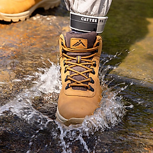 CC-Los Men's Waterproof Hiking Boots Mid-top Boots Lightweight Non-slip High-Traction Grip 7.5-14