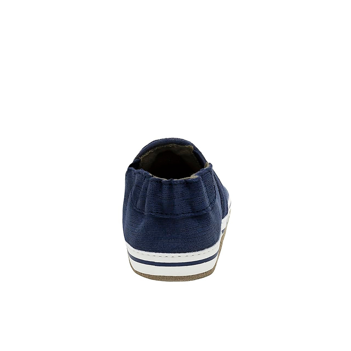 Robeez Unisex-Child Crosshatch Crib Shoe, Leather Liam Basic-Indigo, 12-18 Months M US Infant