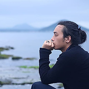 The old Man and the Sea Marlin Fish Ring Retro Copper Inspirational Ring Open Adjustable Ring for Women Men