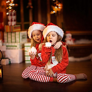 HYCLES Christmas Pajamas for Kids Girls Holiday Long Sleeve Sleepwear Santa Cotton Pajamas Sets for 2-12Y Boys/Toddler Pjs