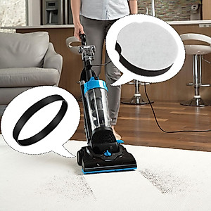 MULTIM Vacuum Cleaner Belts and Filter Cotton Compatible with Bissell 1604895 Replacement Belts and 1604896 Replacement Filter Sponge for 2690, 1520, 2112 Series Vacuum Cleaner