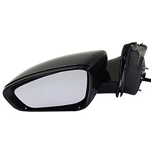 Kool Vue Driver Side Power Heated Mirror for Chrysler 200 2015-2017 With Signal Light; Without Blind Spot Monitor, Memory, Puddle Lamp & Auto-Dimming Paintable