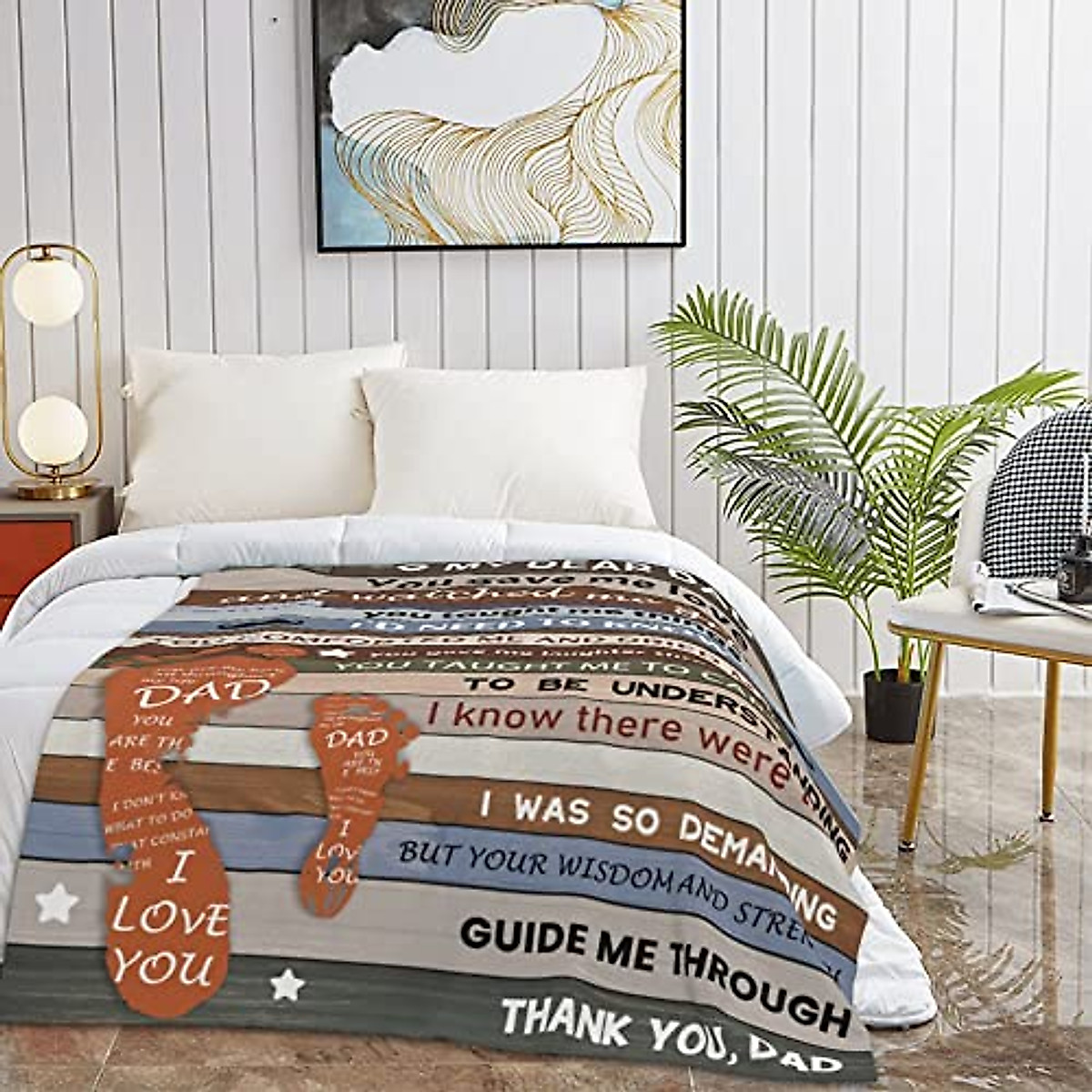 Gifts for Dad, Dad Birthday Gift, to My Dad Blanket Gifts from Daughter Son, Christmas Fathers Day Birthday Gifts for Dad, Unique Gifts for dad who Wants Nothing, Best Dad Gifts, 60"x80"