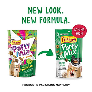 Friskies 57442 2.1 oz. Party Mix Picnic Crunch44; Cat Treat