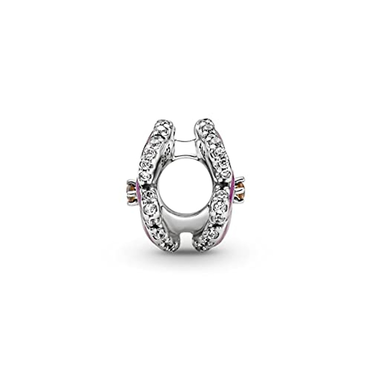 Pandora Pink Pansy Flower Charm Bracelet Charm Moments Bracelets - Stunning Women's Jewelry - Gift for Women in Your Life - Made with Sterling Silver, Cubic Zirconia & Enamel