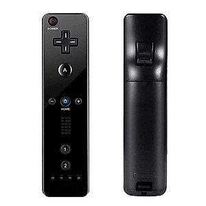 MOLICUI Wii Remote Controller, Wii Controller 2 Pack Black,Wii Remote for Nintendo Wii/Wii U Console