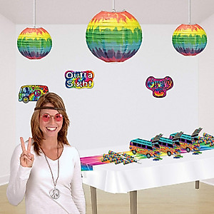 Beistle 3-D 60's Bus Centerpiece, 9.75”, Multicolored