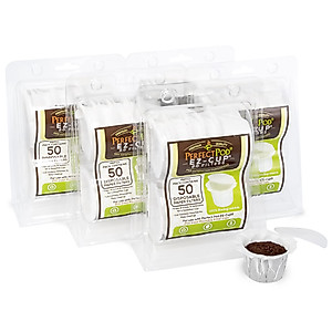Perfect Pod EZ-Cup Disposable Coffee Filters for Reusable Coffee Pods - 5 Pack (250 Filters) Paper Coffee Pod Filters