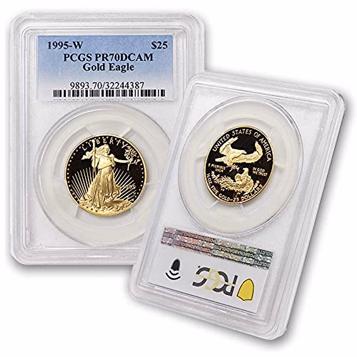 1995 W 1/2 oz Proof Gold American Eagle Coin PR-70 Deep Cameo $25 PR70DCAM PCGS