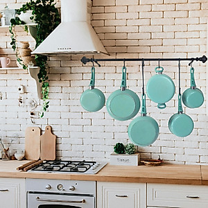 6Pcs S Hooks Hanging 12 inch Heavy Duty Large S Hooks with Safety Buckle, Long S Hooks for Hanging Plant, Utility Hooks, Long Heavy Duty Hanging Hooks for Kitchen, Bathroom, Garden, Indoor, Outdoor