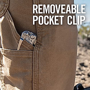 LEATHERMAN, Skeletool Lightweight Multitool with Combo Knife and Bottle Opener, Coyote Tan