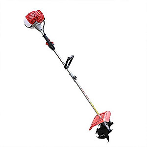 42.7CC 2-Stroke Garden Tiller/Cultivator, Hand-held Cultivator, Gas Powered Rototiller, Rotary Mini Cultivator Machine, Lightweight, Easy to Carry