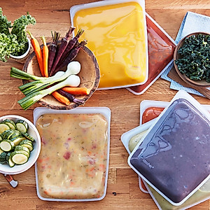 Stasher Platinum Silicone Food Grade Reusable Storage Bag, Amethyst (1/2 Gallon) | Reduce Single-Use Plastic | Cook, Store, Sous Vide, or Freeze | Leakproof, Dishwasher-Safe, Eco-friendly | 64 Oz