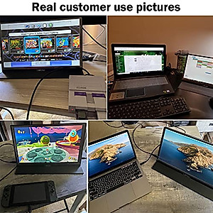 100W USB 3.2 Gen 2X2 Display Monitor Link Data Transfer Video Cable for Lepow Z1 15.6 In, InnoView, ASUS ZenScreen, KYY, Cocopar, Arzopa, AOC, ViewSonic Portable Monitor HDR Outputt Charger Power Cord