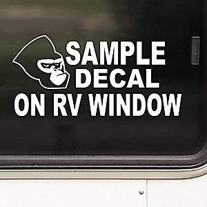 YOU ARE IN MY BLIND SPOT - PICK COLOR & SIZE - RV Trailer Caution Back Door Vinyl Decal Sticker D