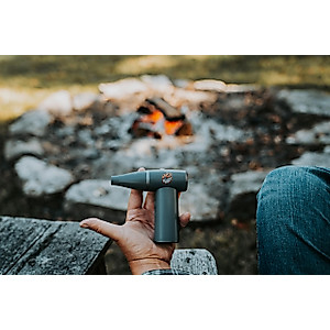 BlazeBoost Jet Air Blower - Jump Start Your Fireplace, Fire Pit,Charcoal Grill Or Campfire by Delivering A Ridiculous Amount of Oxygen to Your Fire 100,000 RPM Power with Rechargeable Battery