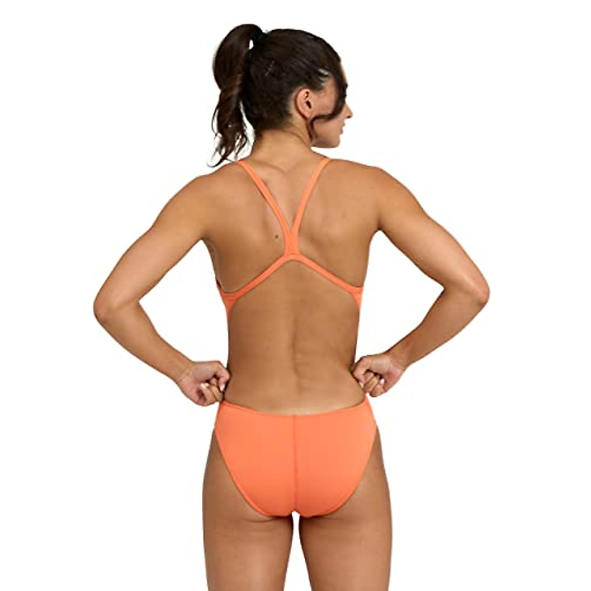 Arena Women's Standard Team Swimsuit Challenge Solid, Nespola-Asphalt