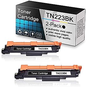 2 Pack Black TN223BK TN223 TN-223 TN-223BK Toner Cartridge Replacement for Brother TN223 MFC-L3770CDW L3710CW L3750CDW L3730CDW HL-3210CW 3230CDW 3230CDN DCP-L3510CDW Printer Toner Cartridge.