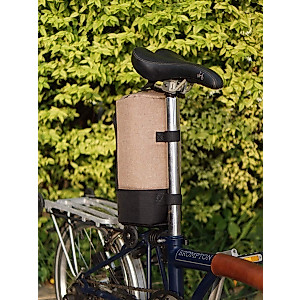 Vincita Nova Saddle Bag Bicycle Strap-on Seat Pack Bag for Folding Bike - Spacious Saddle Bag, Designed to Fit Under The Seat of Your Folding Bike,Complete with Wide Zipper Opening Panel (Black)